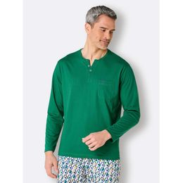 WITT WEIDEN Schlafanzug-Shirt in gr&uuml;n | Gr.: 44-46