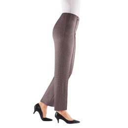 WITT WEIDEN Jerseyhose in bordeaux-kariert | Gr.: 38