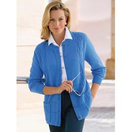 WITT WEIDEN Ajourstrickjacke in blau | Gr.: 40