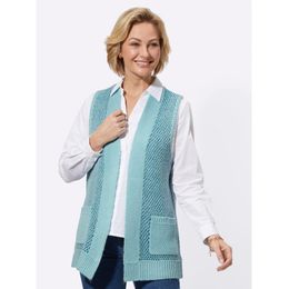 WITT WEIDEN Strickweste in mint-meliert | Gr.: 40