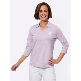 WITT WEIDEN Poloshirt in flieder | Gr.: 40