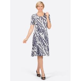 WITT WEIDEN Jerseykleid in marine-ecru-bedruckt | Gr.: 42