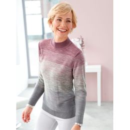 WITT WEIDEN Pullover in rosé-gemustert | Gr.: 48