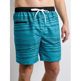 WITT WEIDEN Badeshorts in t&uuml;rkis-gestreift | Gr.: 5