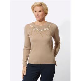 WITT WEIDEN Langarm-Pullover in beige-meliert | Gr.: 46