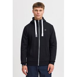 !Solid Kapuzensweatjacke SDBenn High Neck Zip-Hoodie in Schwarz | Gr.: L