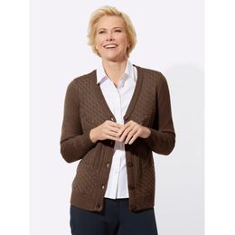 WITT WEIDEN Strickjacke in schoko | Gr.: 38
