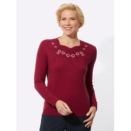 WITT WEIDEN Langarm-Pullover in kirsche | Gr.: 38