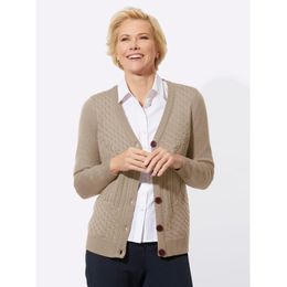 WITT WEIDEN Strickjacke in beige | Gr.: 40