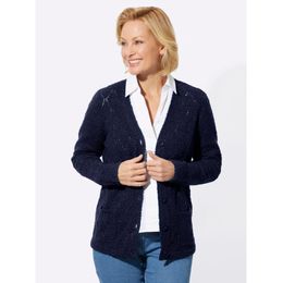 WITT WEIDEN Strickjacke in marine-meliert | Gr.: 40