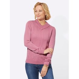 WITT WEIDEN V-Ausschnitt-Pullover in altrosa | Gr.: 40