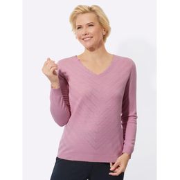 WITT WEIDEN V-Ausschnitt-Pullover in rosé | Gr.: 38