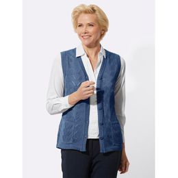 WITT WEIDEN Strickweste in jeansblau | Gr.: 46