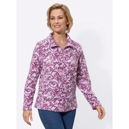 WITT WEIDEN Fleeceshirt in orchidee-violett-bedruckt | Gr.: 40