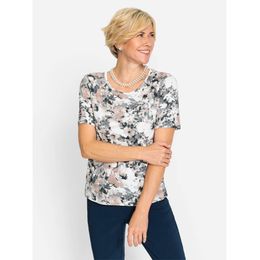 WITT WEIDEN Shirt in ecru-hortensie-bedruckt | Gr.: 46