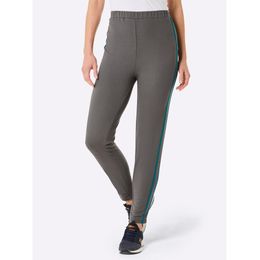 WITT WEIDEN Freizeithose in anthrazit-petrol | Gr.: 36-38