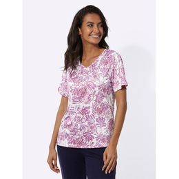 WITT WEIDEN Freizeitshirt in magenta-gemustert | Gr.: 36-38