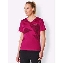 WITT WEIDEN Sportshirt in fuchsia-gemustert | Gr.: 40-42