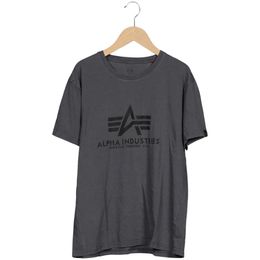 Alpha Industries T-Shirt Herren Größe L Second Hand grau