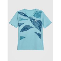 WITT WEIDEN Sportshirt in aquamarin-gemustert | Gr.: 44-46