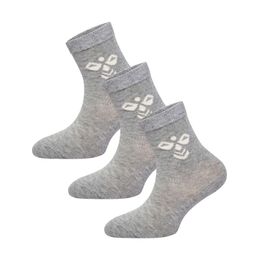 Hummel Long Socken Sutton 3-Pack Kinder in GREY MELANGE | Gr.: 24-27