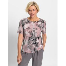 WITT WEIDEN Shirt in ros&eacute;-steingrau-bedruckt | Gr.: 38