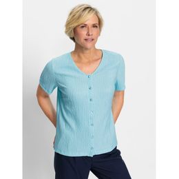 WITT WEIDEN Jersey-Bluse in aquamarin | Gr.: 40