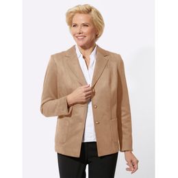 WITT WEIDEN Lederimitat-Blazer in camel | Gr.: 38