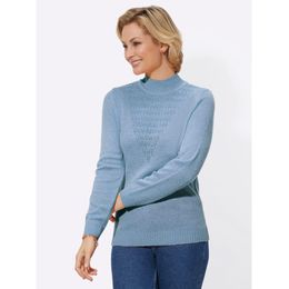 WITT WEIDEN Bouclé-Pullover in hellblau | Gr.: 46