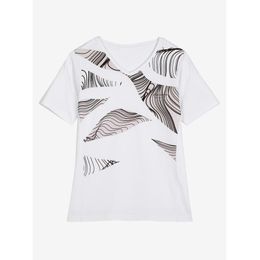 WITT WEIDEN Sportshirt in wei&szlig;-gemustert | Gr.: 44-46