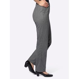 WITT WEIDEN Jersey-Hose in schwarz-wei&szlig; Pepita | Gr.: 48