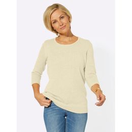 WITT WEIDEN Bouclé-Pullover in wollweiß | Gr.: 46
