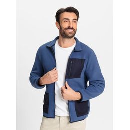 WITT WEIDEN Fleecejacke in jeansblau | Gr.: 44-46