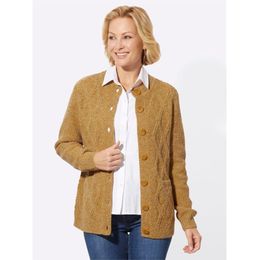 WITT WEIDEN Strickjacke in ocker-meliert | Gr.: 44