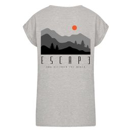 F4NT4STIC T-Shirt Discover the World Forest in grau meliert | Gr.: S