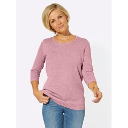 WITT WEIDEN Bouclé-Pullover in rosé | Gr.: 48