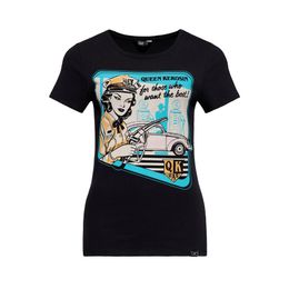Queen Kerosin T-Shirt QK Gas in schwarz | Gr.: M