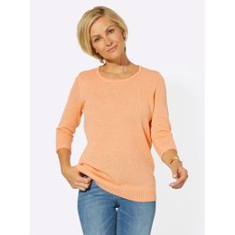 WITT WEIDEN Bouclé-Pullover in apricot | Gr.: 48