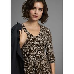 Laura Scott Midikleid in schwarz-gemustert | Gr.: 40