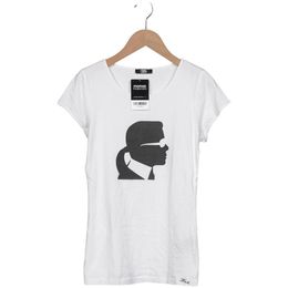 K by KARL LAGERFELD Karl Lagerfeld T-Shirt Damen Gr&ouml;&szlig;e S Second Hand wei&szlig;