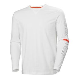 Helly Hansen Longsleeve "Logo Longsleeve" in Weiß | Gr.: 4XL
