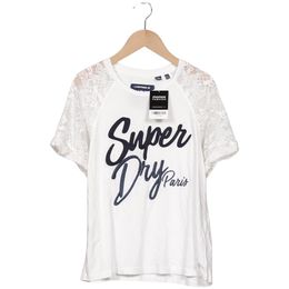 Superdry T-Shirt Damen Größe L Second Hand weiß