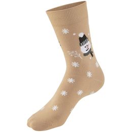 H.I.S. H.i.s Socks female Beige size 35-38