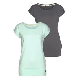 OCEAN SPORTSWEAR Yoga & Relax Shirt in Mint/Anthracite | Gr.: 44