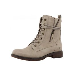 Mustang Shoes Schnürstiefel in Beige | Gr.: 39