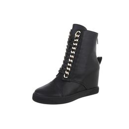 Ital-Design Stiefelette in Schwarz | Gr.: 39
