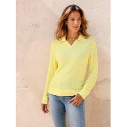 WITT WEIDEN Polopullover in zitrone | Gr.: 40