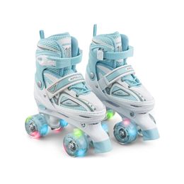 Apollo Rollschuh " Super Quads X-Pro " in weiß/mint | Gr.: 31-34