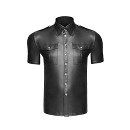 Noir Handmade Shirt male Black size 2XL