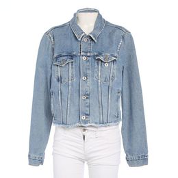 Off-White Sommerjacke Damen Gr&ouml;&szlig;e S Second Hand blau